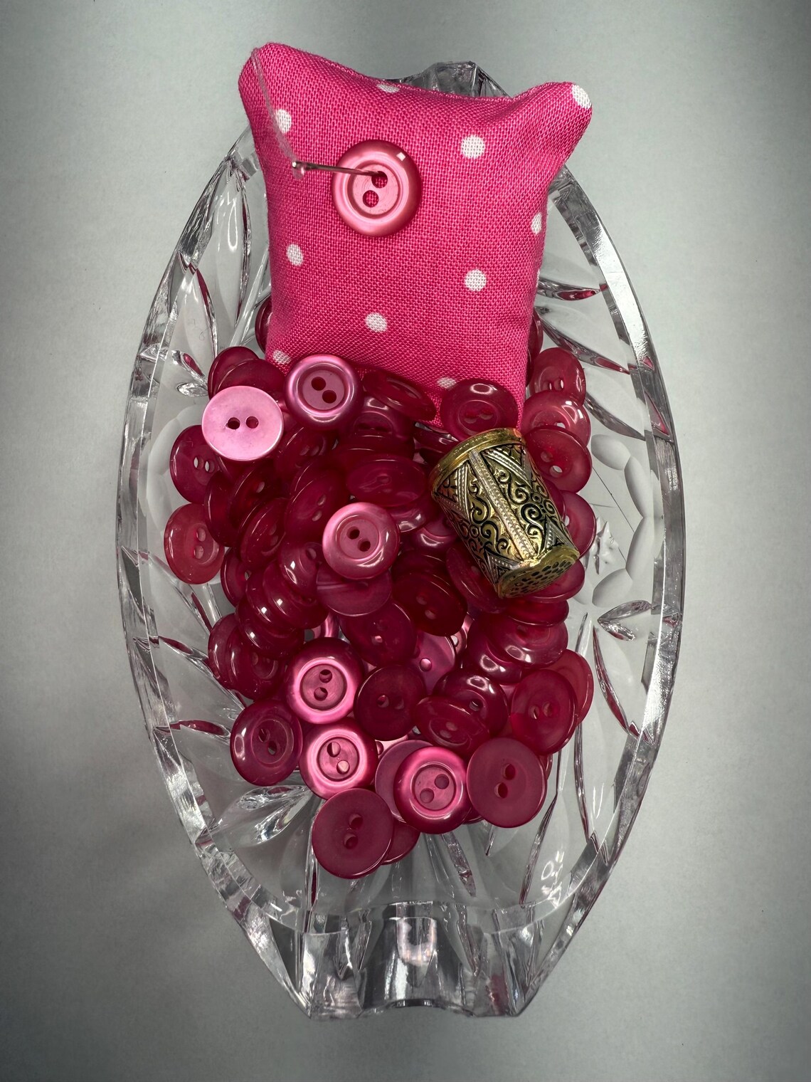 Vintage 1960s NOS Raspberry Pink Plastic Buttons – 12mm, 2-hole ...