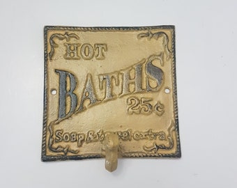 Hot Baths Sign - Etsy