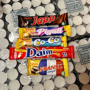 5 Bars Marabou Swedish Chocolate, Milk Chocolate 5 X 46-60 Grams 1.5-2 ...