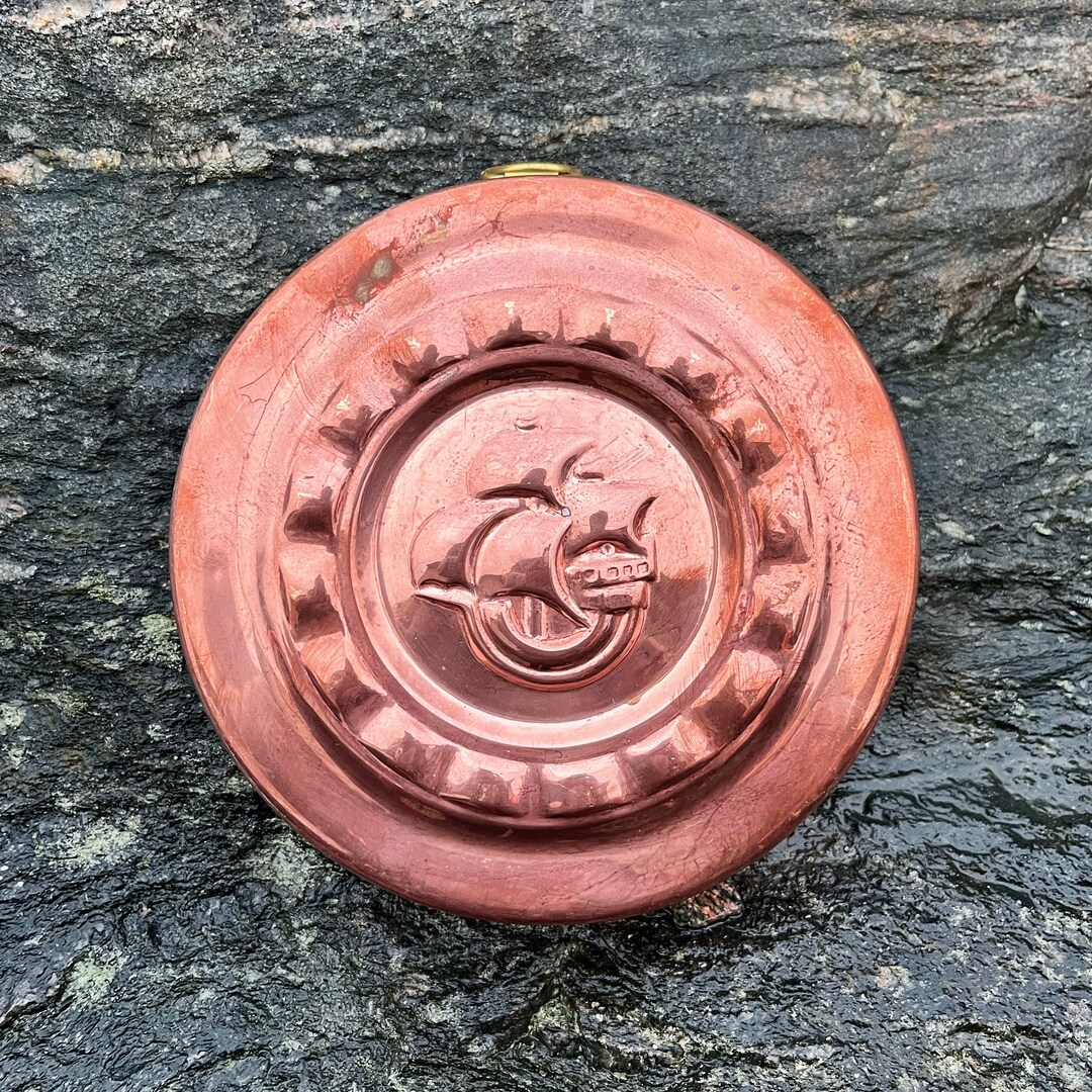 Copper Mold, Ship Copper Bowl, Vintage Copper, Cooking Mold, Cake Mold ...