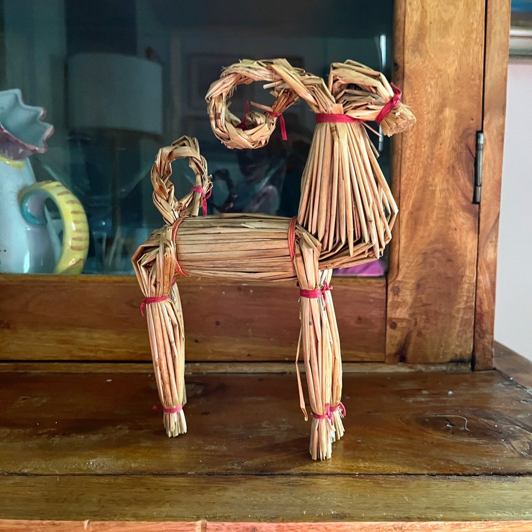 CHRISTMAS Swedish Straw Yule Goat, Handmade in Sweden, Rustic Christmas ...