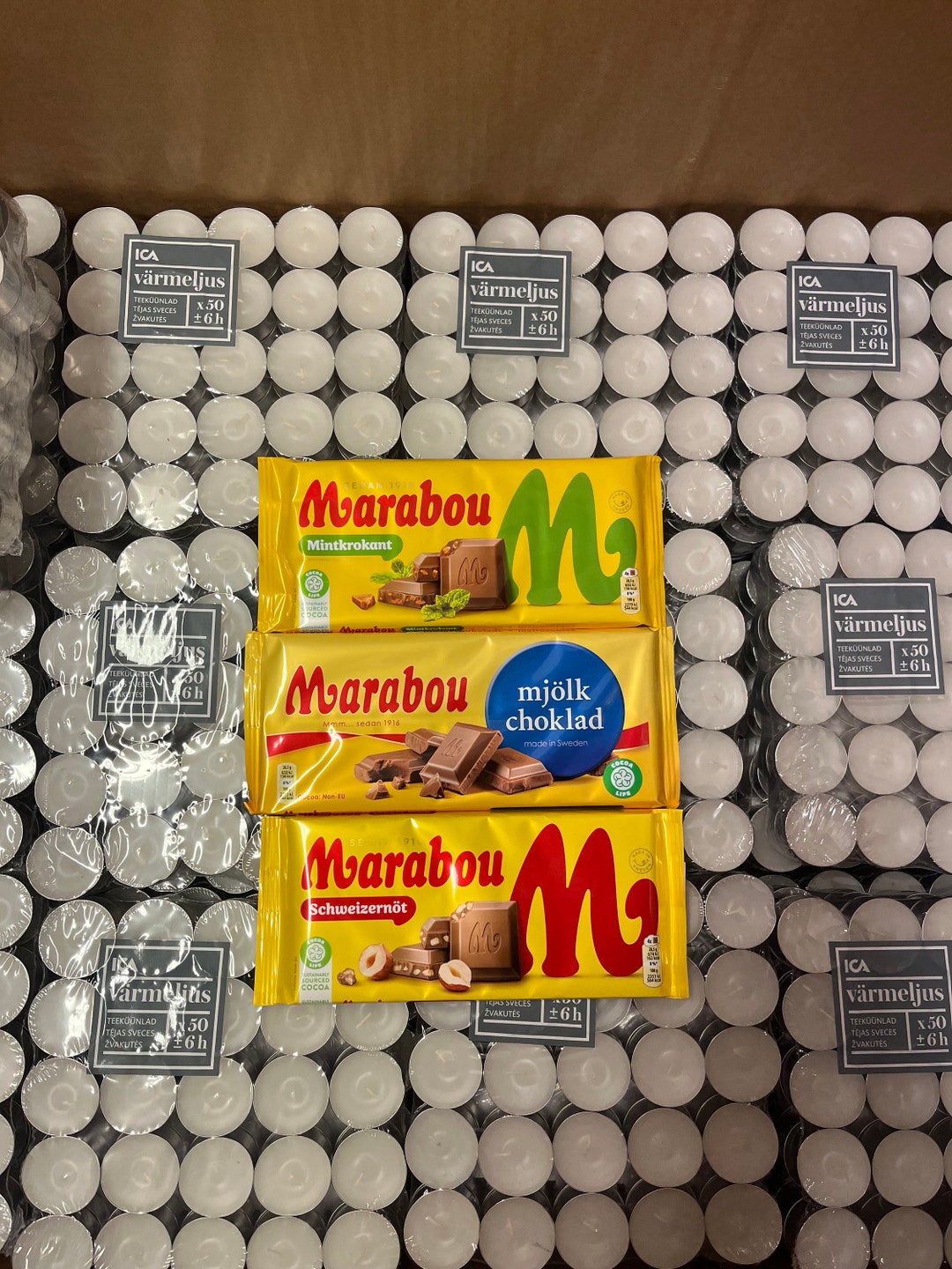 3 Bars Marabou Swedish Chocolate, Milk Chocolate 200 Grams (7 Oz ...