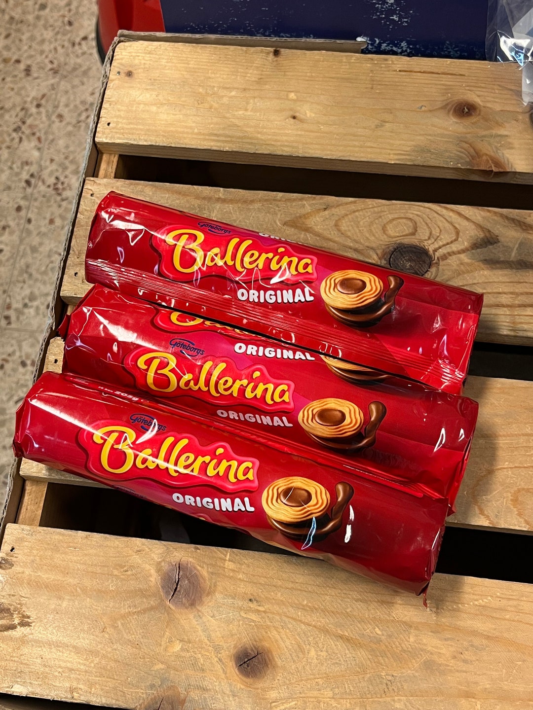 3 Rolls Swedish Cookies Ballerina, Chocolate-filled Cookie Biscuits ...