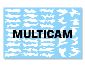 Multicam stencil | Etsy