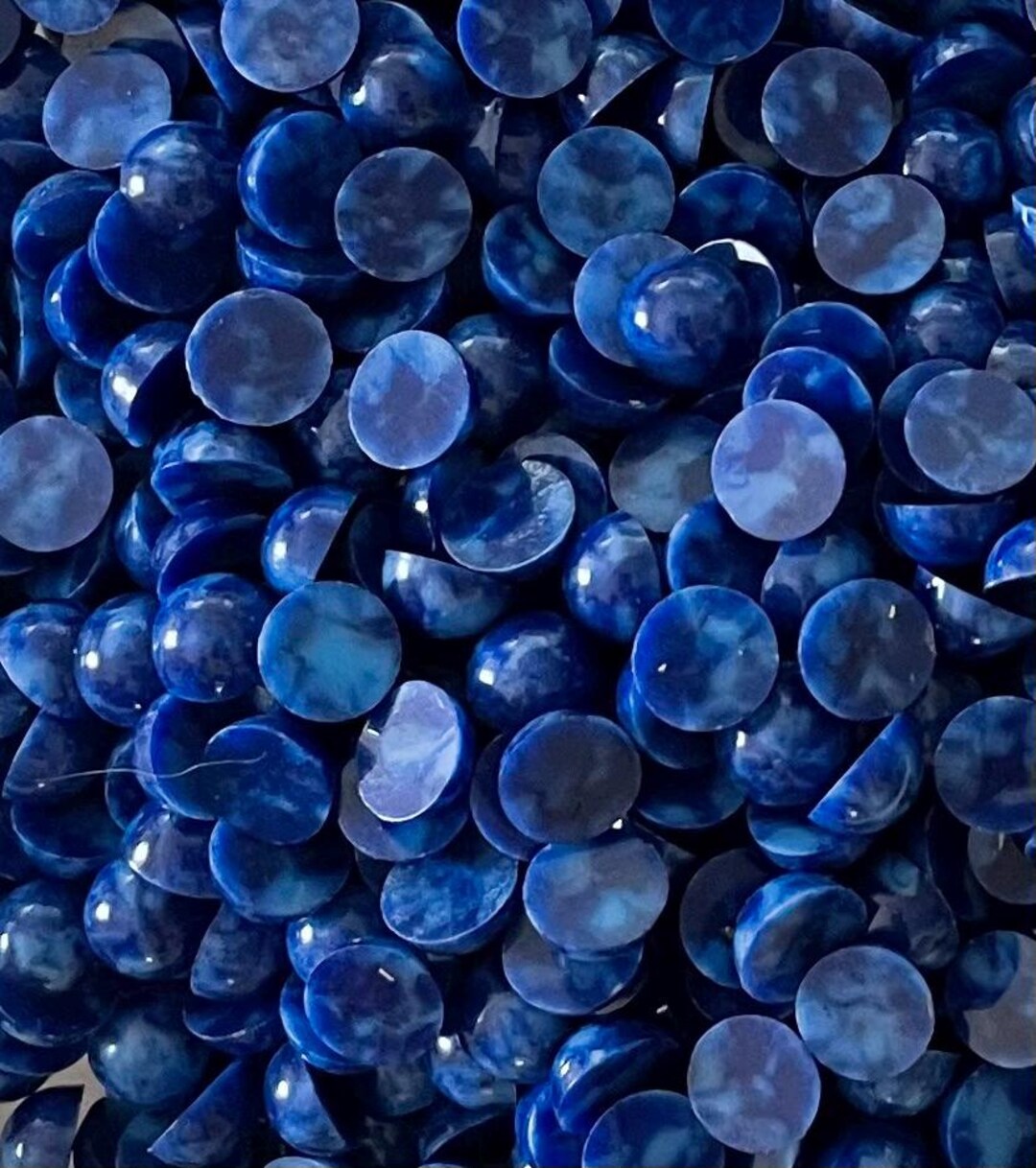 7MM Dark Blue Round Cabochons 7MM, 300 Pieces Total - Etsy