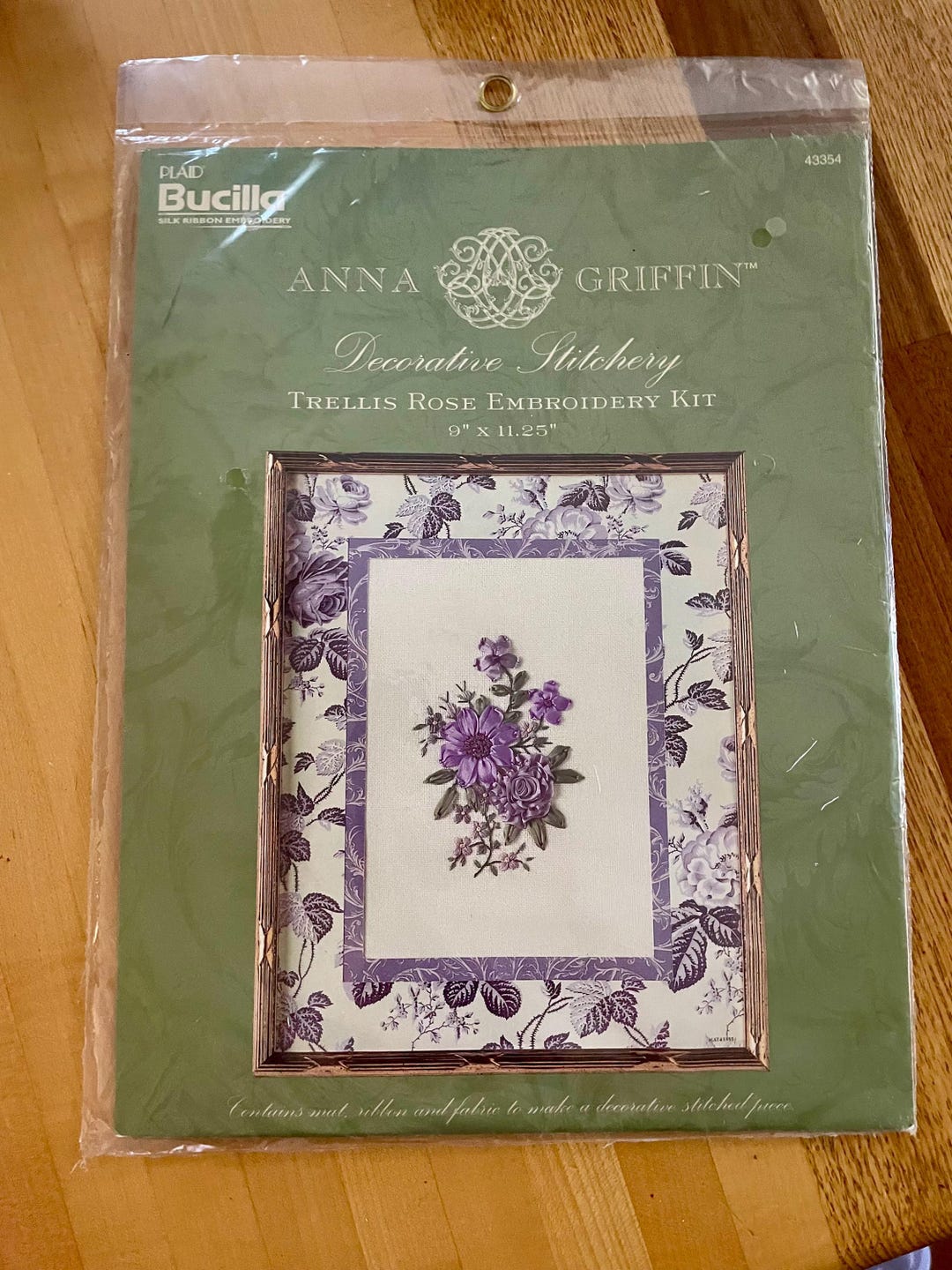 Anna Griffin Embroidery Kit, Vintage Trellis Rose 2003, Unopened - Etsy