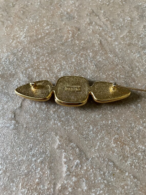 Napier Brooch, Gold Tone with Baroque Pearls, Vintage… - Gem