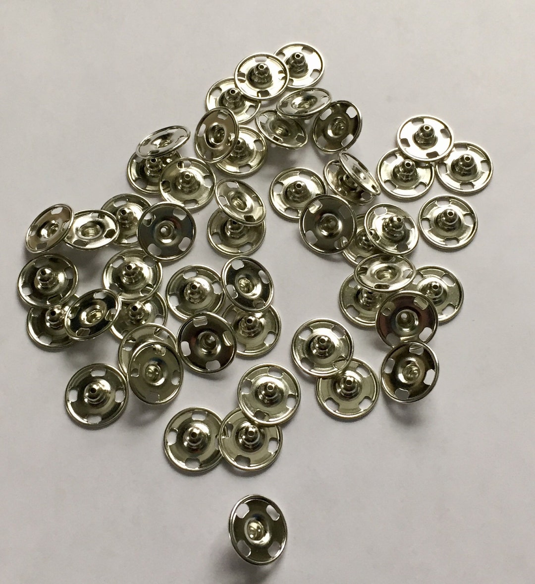 Vintage Prym Clothing Snaps: Silver Tone Sew-on Closures, Size 4 (50PCS ...