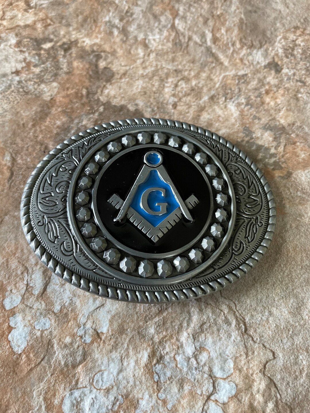 Vintage Masons Belt Buckle, Free Masons Masonic Buckle, Circa 1980s ...