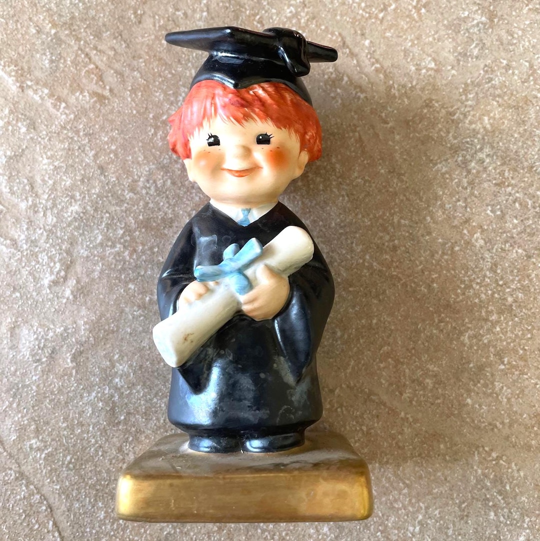 Goebel Bachelor Degree Red Headed Boy Figurine 1970, BYJ 69 - Etsy