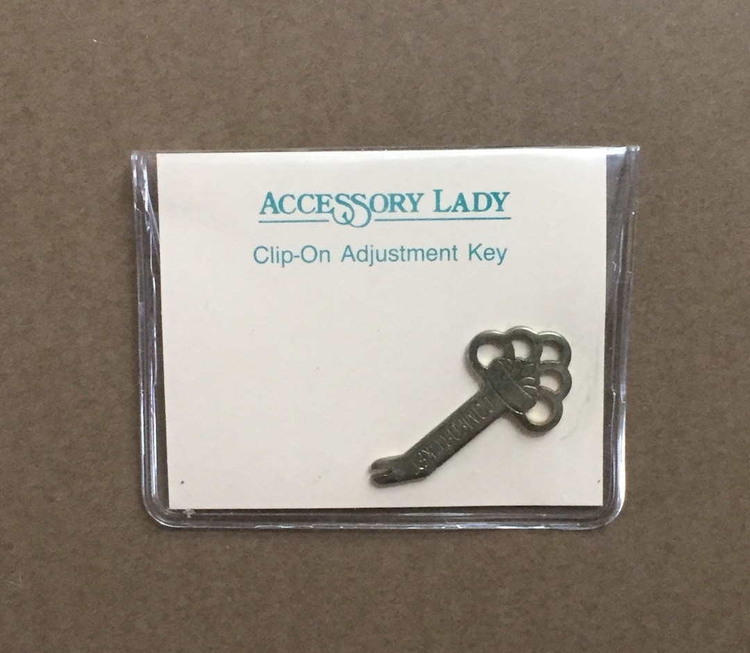 Vintage Accessory Lady Clip on Earring Adjustment Key With Pouch - Etsy