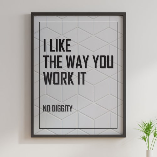 No Diggity Poster - Etsy