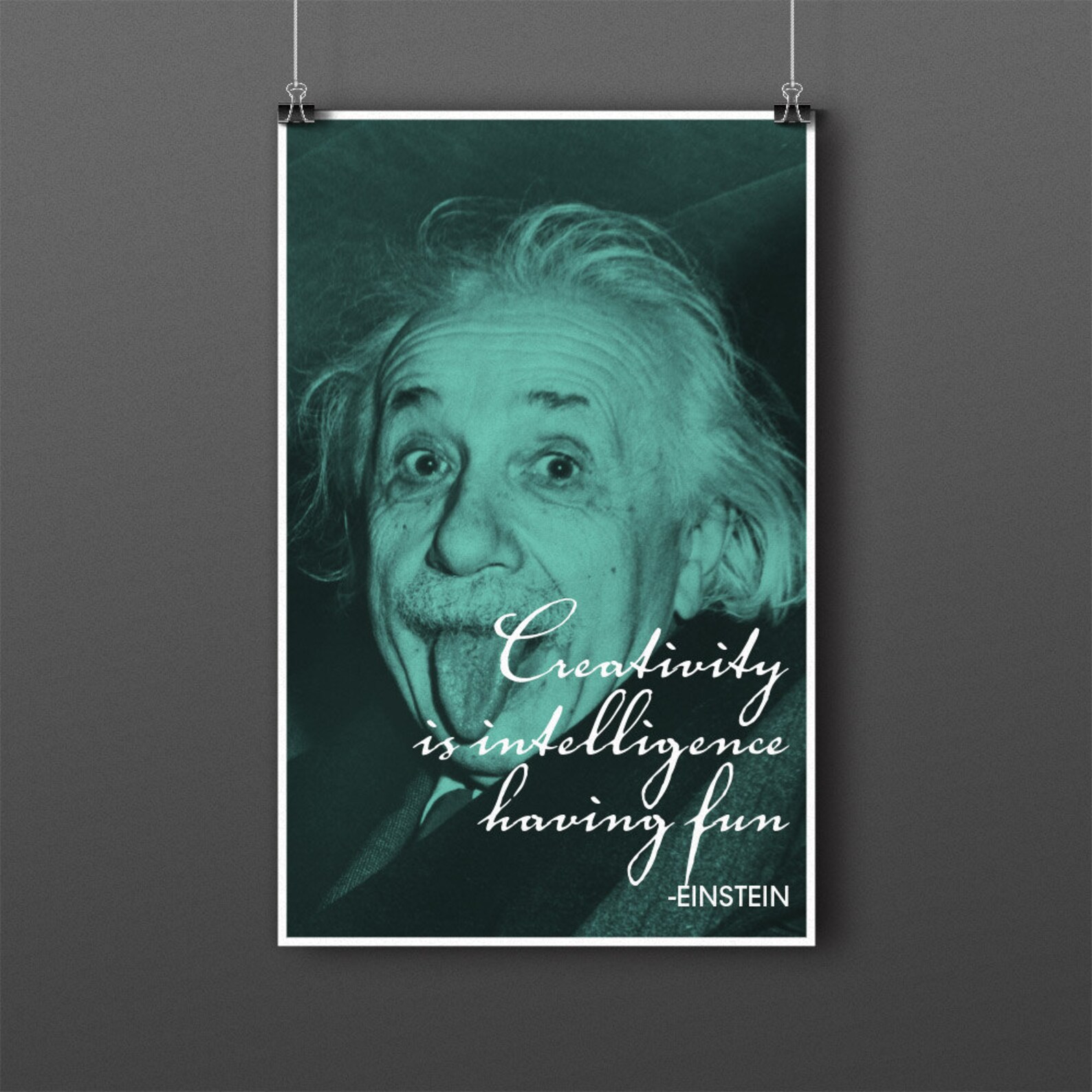 Albert Einstein Quote Poster - Etsy