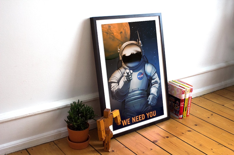 NASA Mars Travel Recruitment Poster - We Need You! - Etsy