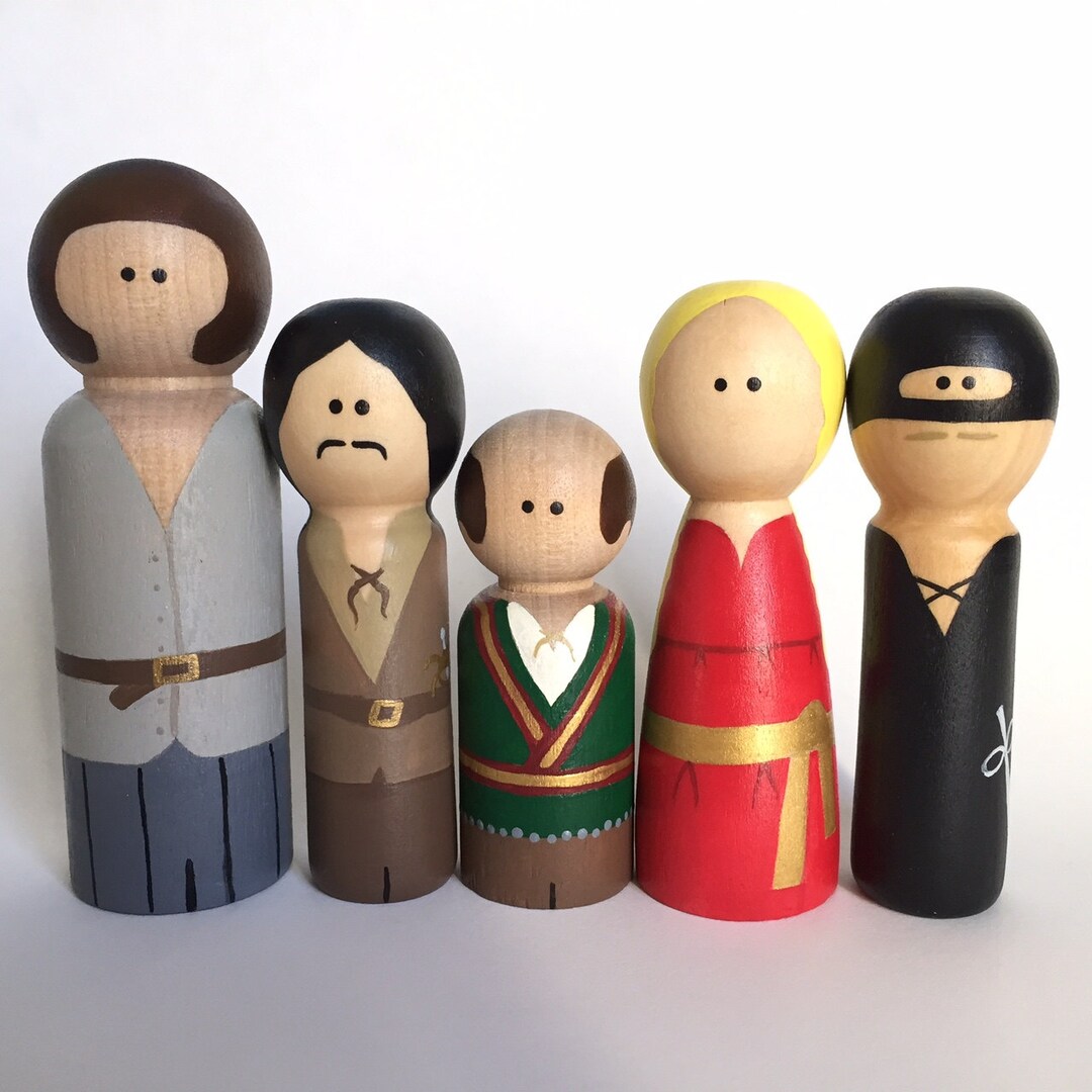 The Princess Bride Inspired Peg Dolls - Peg Toys - Peg Dolls - Wooden ...