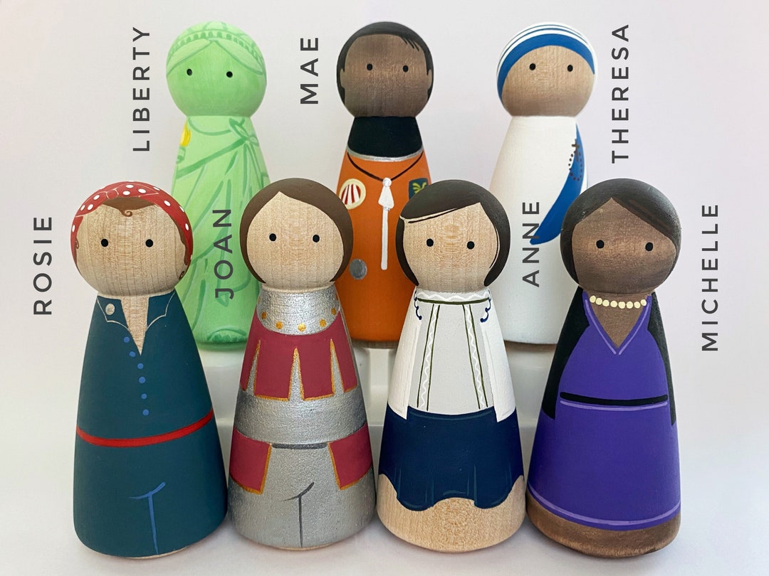 Brave Girls Peg Dolls - Strong Women Peg Doll - Influential Women ...