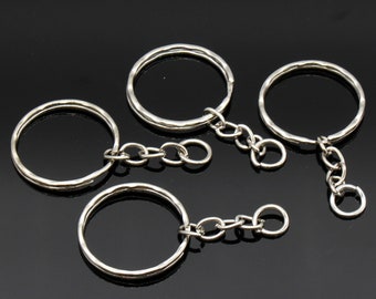 Silver key chains | Etsy