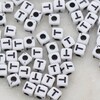 Letter N Alphabet Beads, Rose Gold Letter N Beads, Individual Letter N ...
