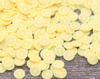 Lemon Fimo Slices - Etsy