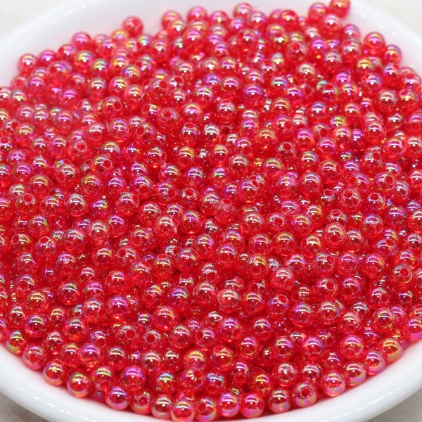 Round Red Beads - Etsy