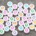 Letter D Alphabet Beads, Multicolored White Alphabet Letter Beads ...