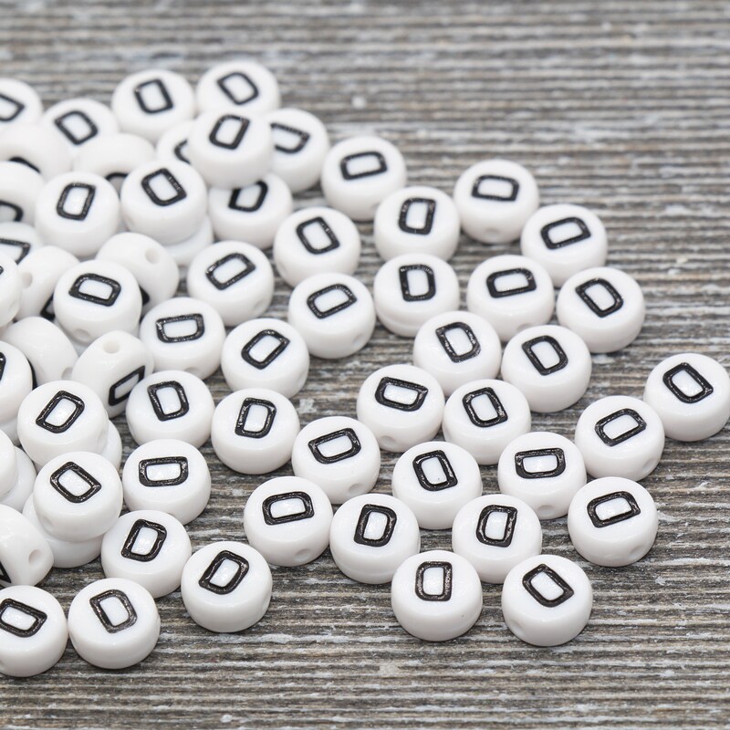 Flat Round Acrylic Bead - Etsy