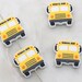 School Bus Silicone Beads, Yellow School Bus Silicone Beads, School Bus ...