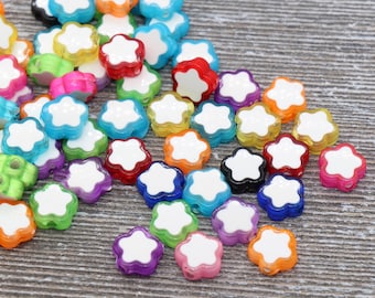 Acrylic Flower Beads - Etsy