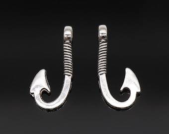 Fish hook pendant | Etsy