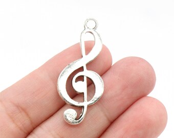 Music note charm | Etsy