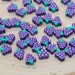 Grape Polymer Clay Beads, Fruit Cane Beads, Purple Grapes Clay Beads ...