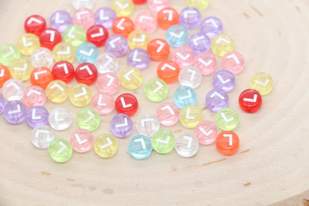Letter L Beads, Mix Translucent Alphabet Letter Beads, Individual ...