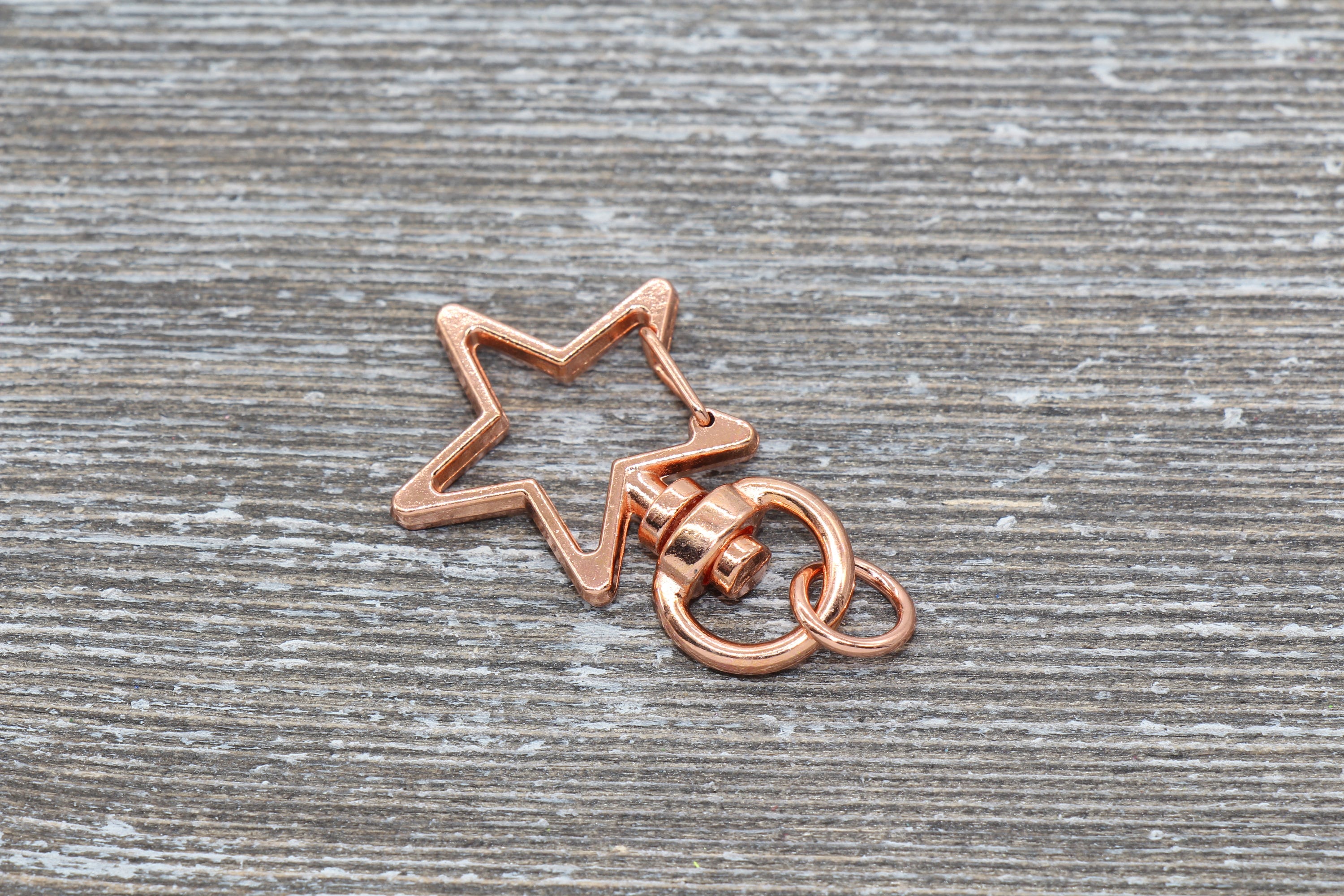 5 Star Clasp Key Chain Star Swivel Clasp Key Rings Star | Etsy