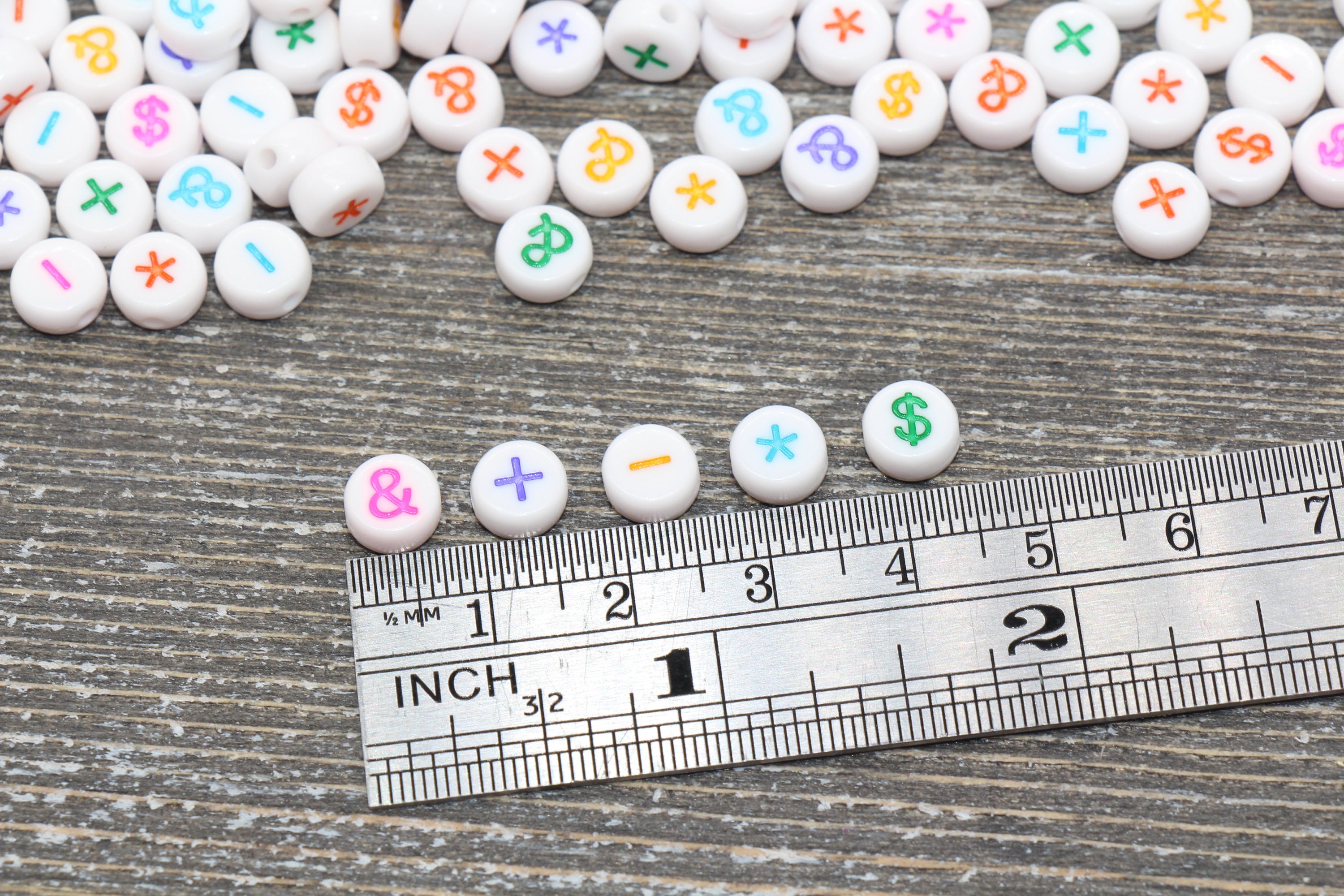 Ampersand Asterisk Plus Minus Dollar Sign Symbol Beads - Etsy