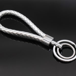 Leather Braided Heart Keychain Key Chains Handcrafted Key | Etsy