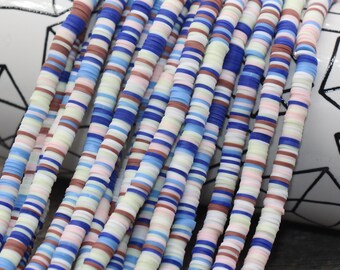 6mm Multicolored Polymer Clay Disc Beads, Mixed Color Heishi Beads ...