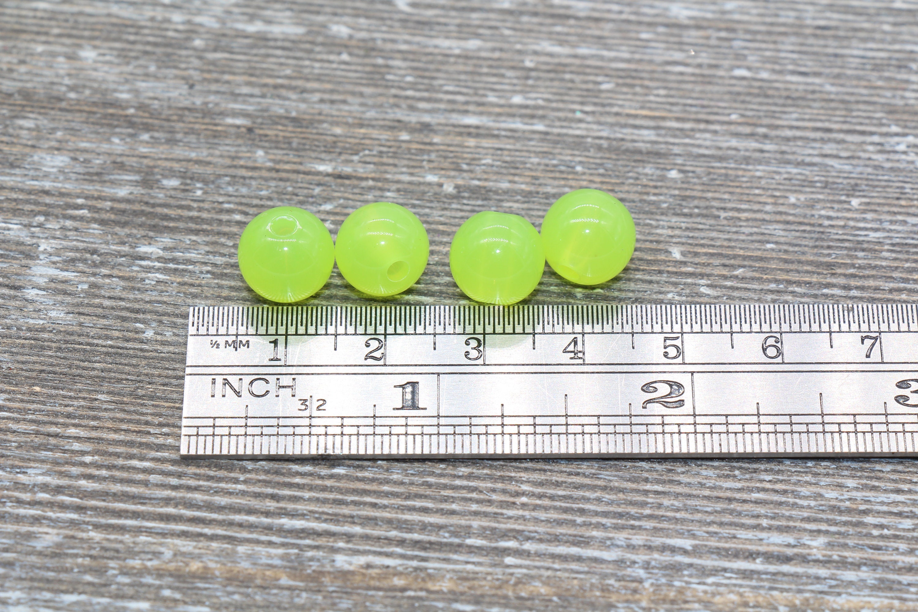 10mm Lime Green Translucent Gumball Beads Round Acrylic Loose - Etsy