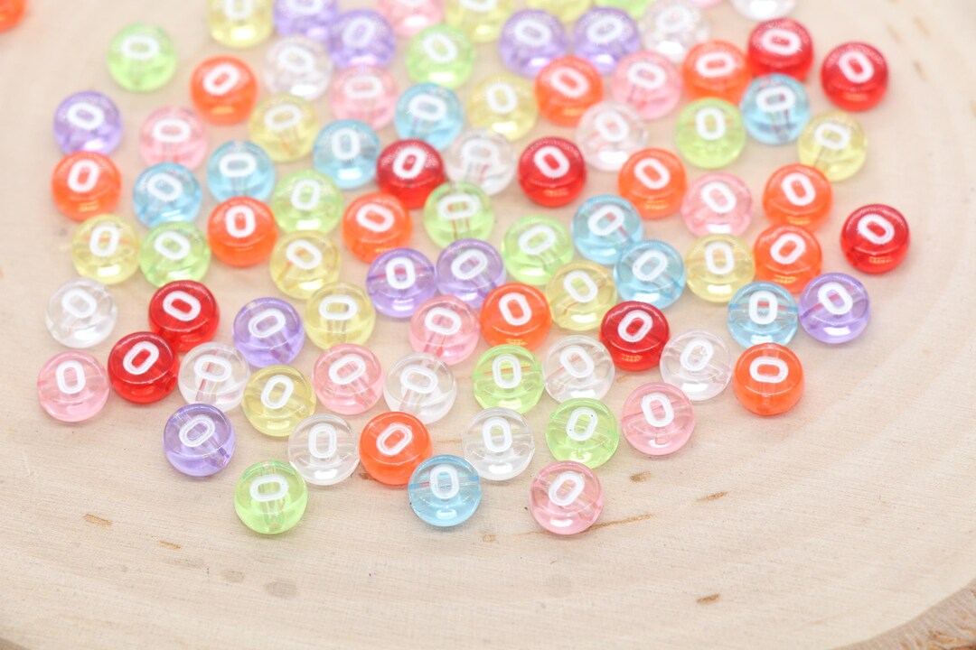 Letter O Beads, Mix Translucent Alphabet Letter Beads, Individual ...