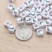 Cube Letter L Beads, Square Letter L Beads, Individual Letter Beads ...