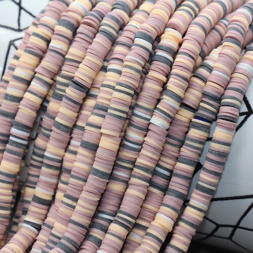 6mm Multicolored Polymer Clay Disc Beads Mixed Color Heishi | Etsy