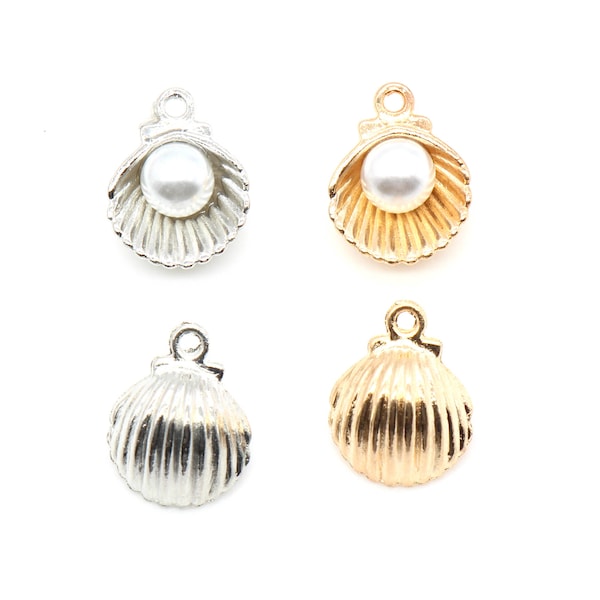 Seashell Charms - Etsy