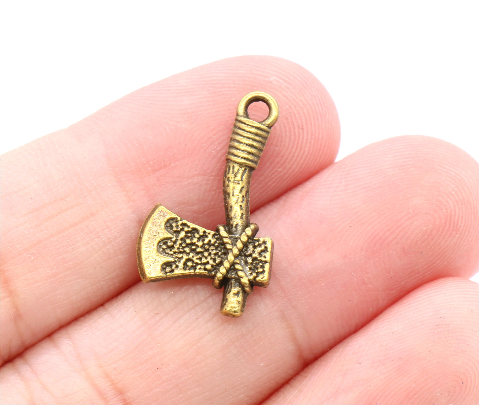 8 Pcs Hatchet Charms Hardware Charms Antique Bronze Tone 2 - Etsy