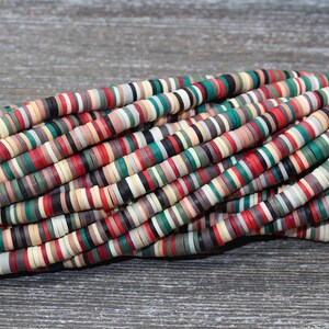 6mm Multicolored Polymer Clay Disc Beads, Mixed Color Heishi Beads ...