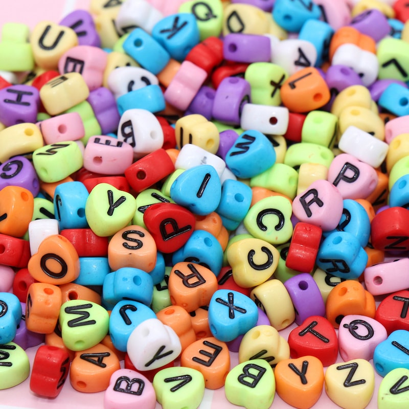 Mixed Alphabet Letter Beads - Etsy