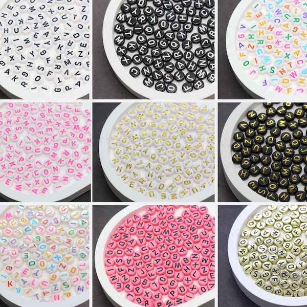 Tiny Letter Beads Bulk - Etsy