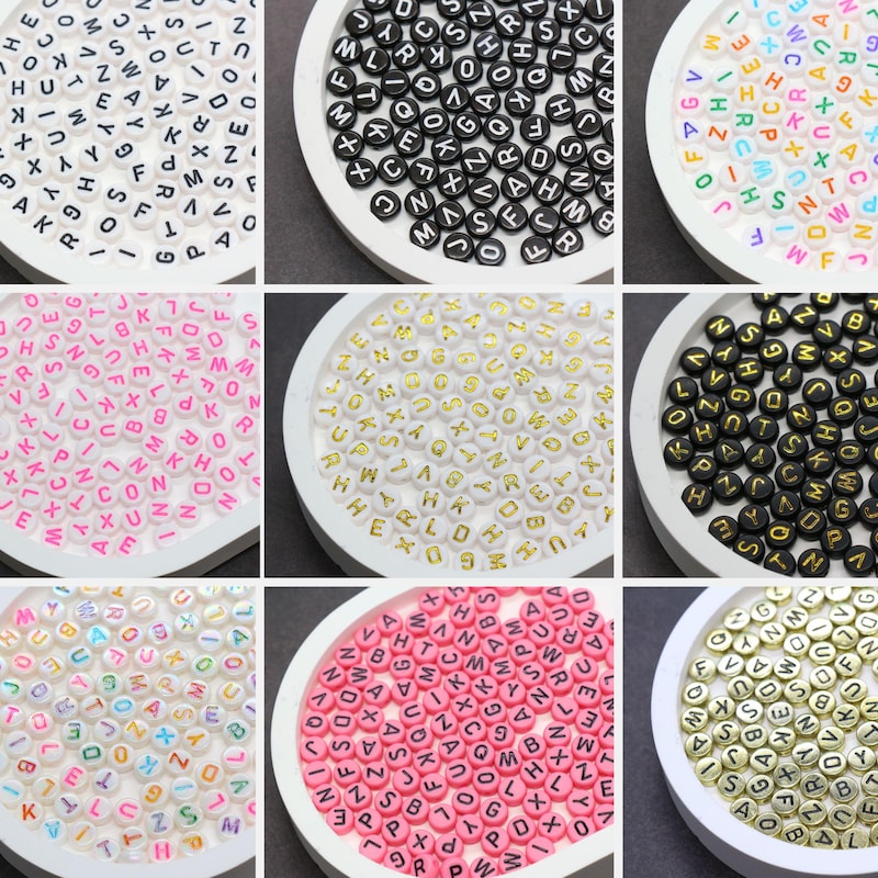 Alphabet Beads - Etsy
