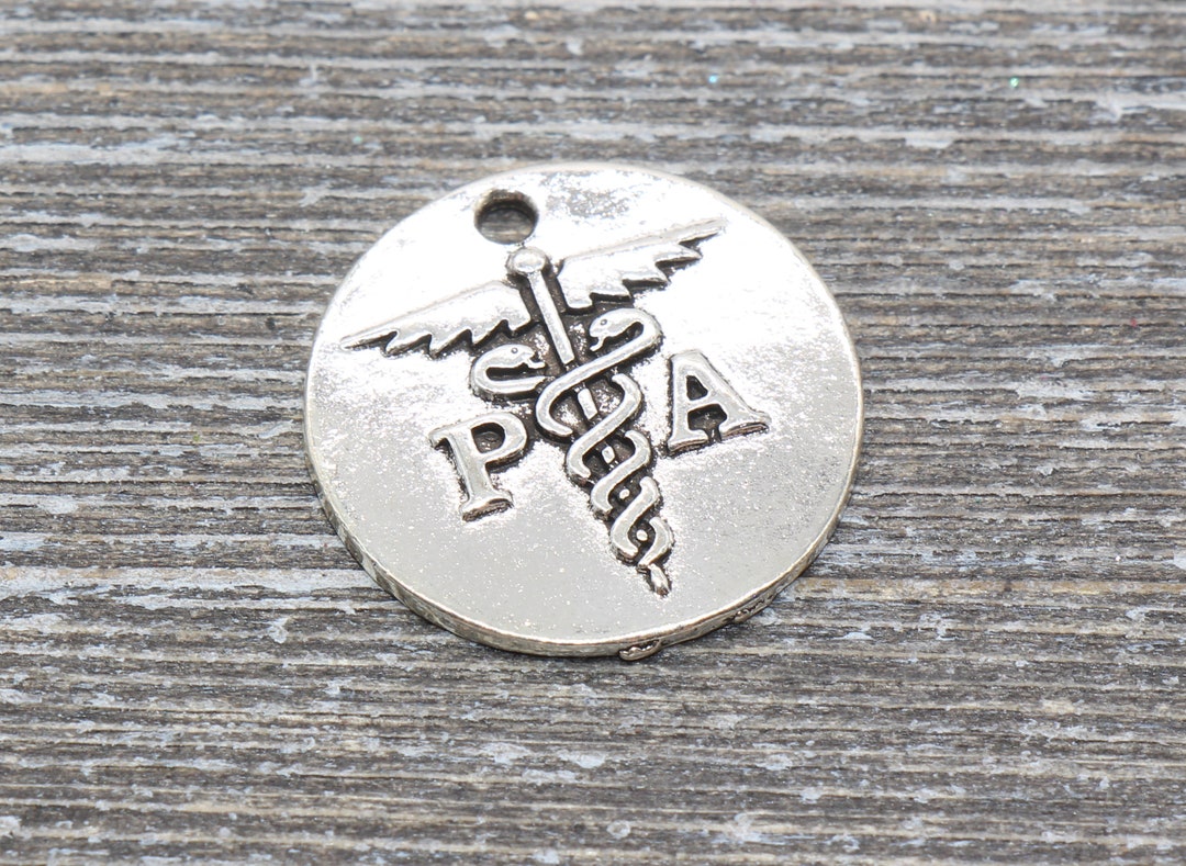 4 PA Charms Physician Assistant Charms Antique Silver Charm - Etsy España