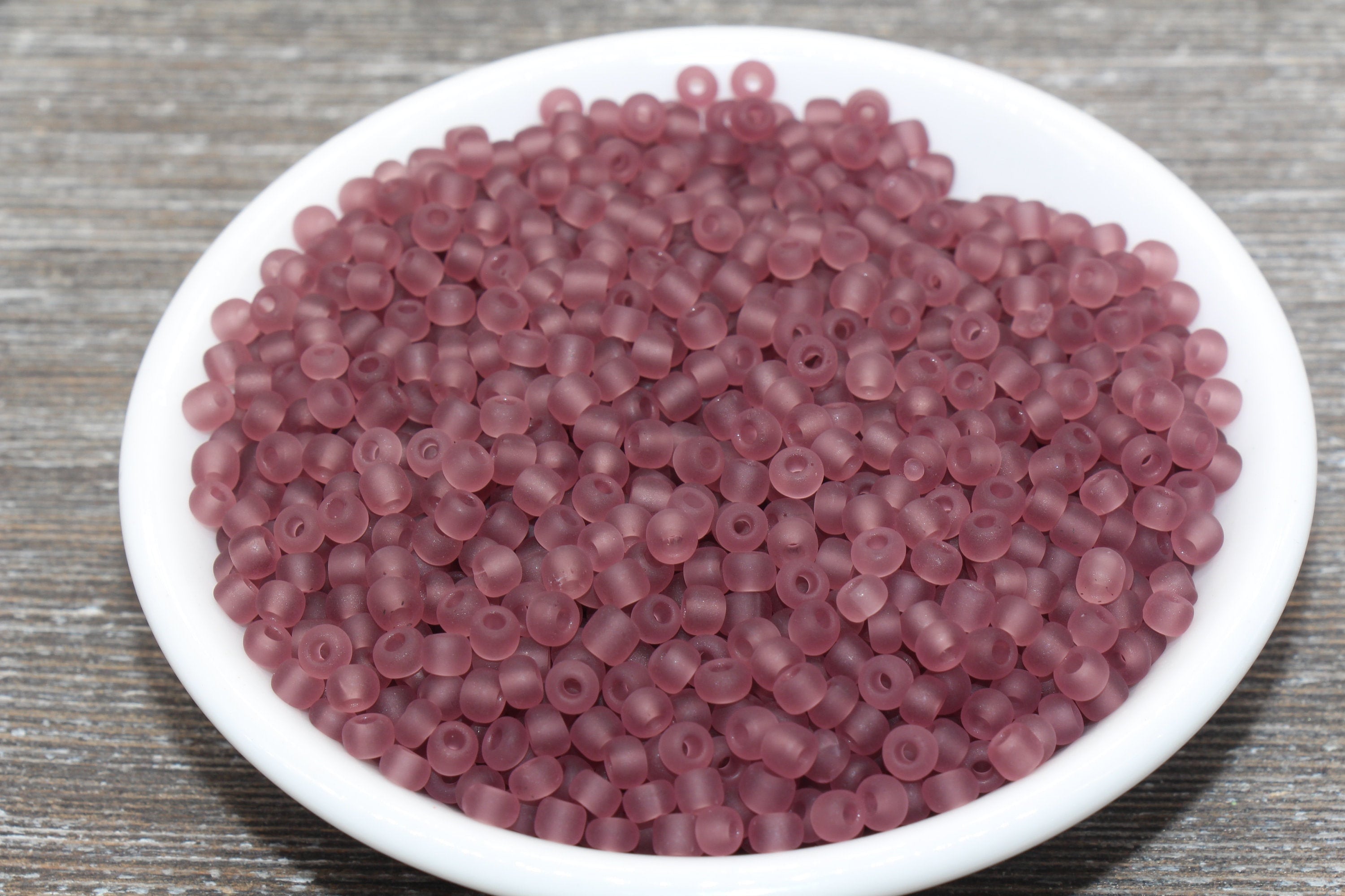 4mm Matte Glass Seed Beads, Glass Round Seed Beads, Matte Trans Seed ...