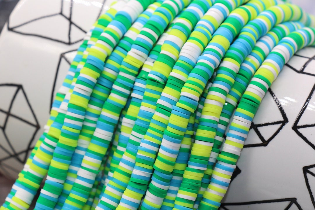 6mm Multicolored Polymer Clay Disc Beads, Mixed Color Heishi Beads ...