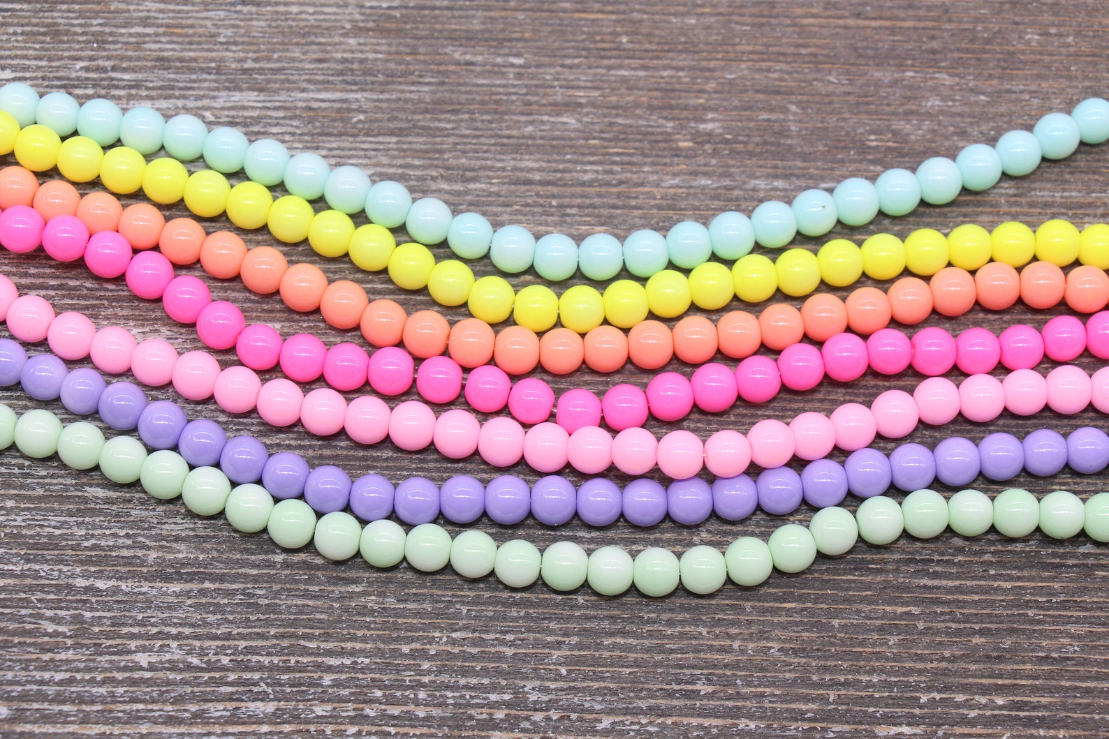 6mm Glass Beads Round Glass Beads Jewelry Glass Beads - Etsy
